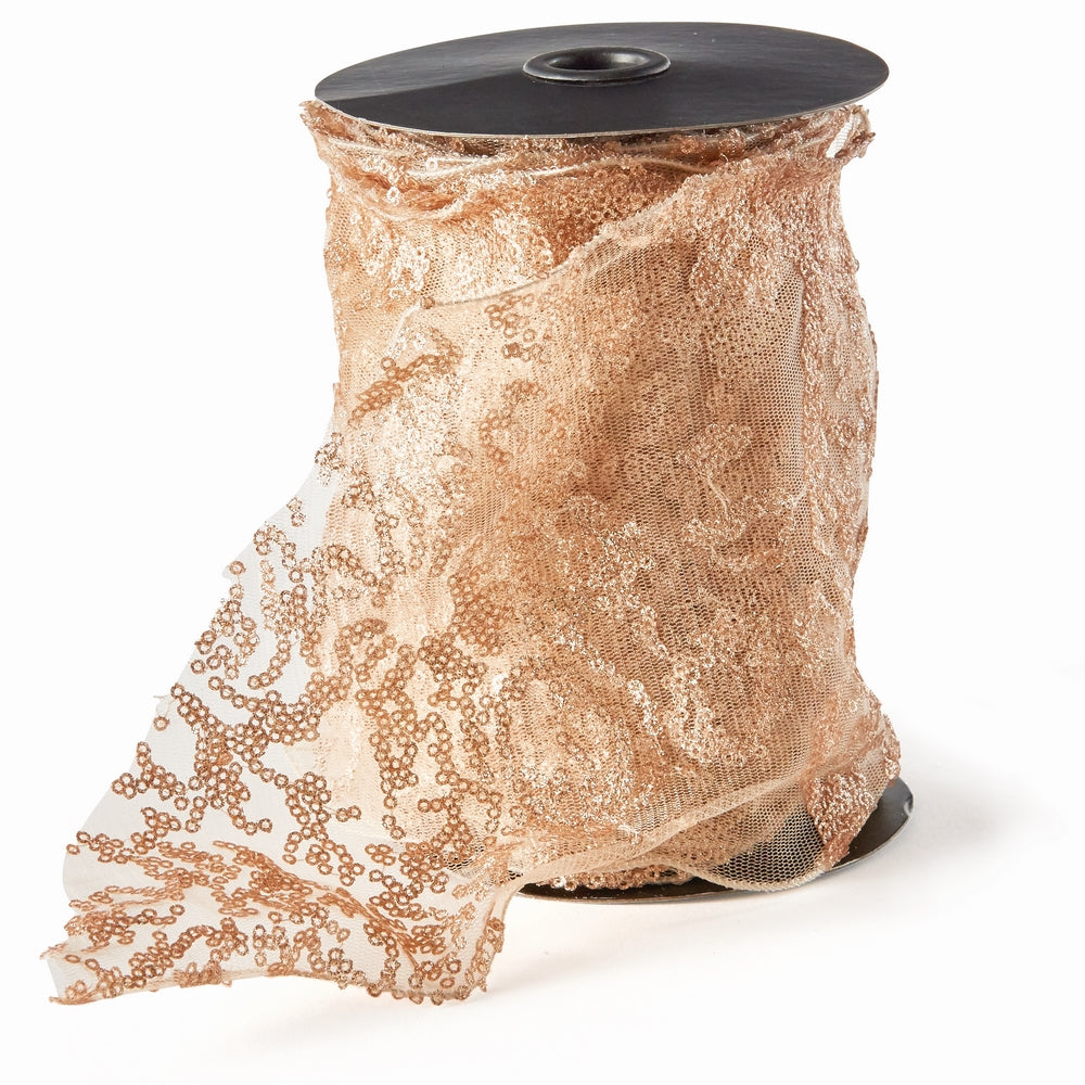 SEQUIN SHEER RIBBON 6" X 5 YDS – Napa Home & Garden