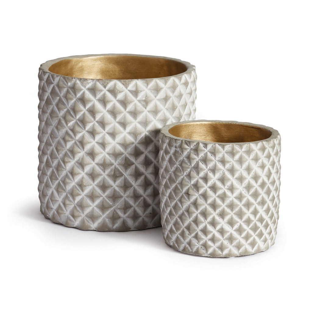 QUILTED POTS, SET OF 2 – Napa Home & Garden