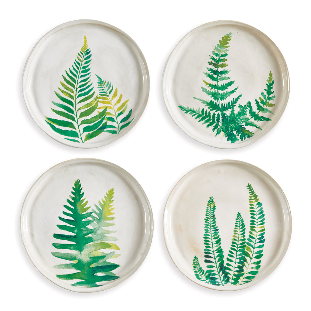 FERN STUDY PLATES 8.5", SET OF 4 – Napa Home & Garden